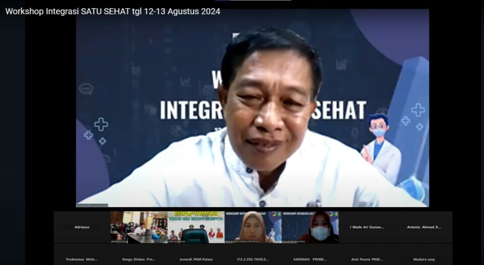 Workshop Integrasi Satu Sehat – DINKES PROV SULTENG
